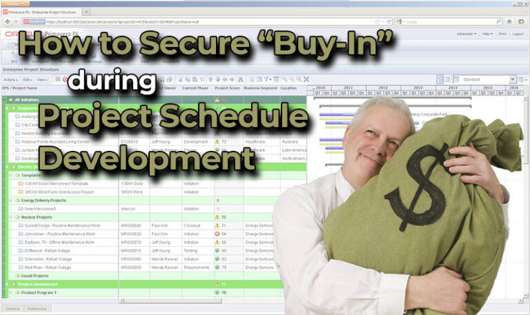 How to secure project schedule "buy-in" during development